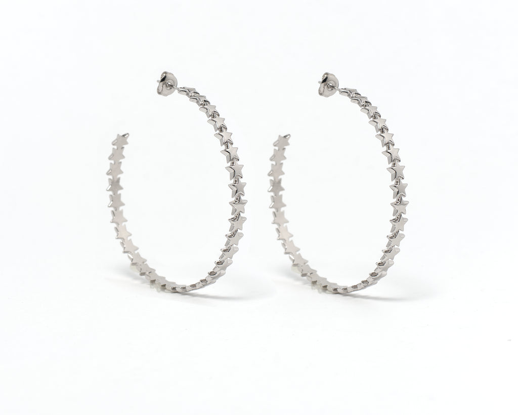 Bri star hoop earrings – Coco and Peach Jewelry